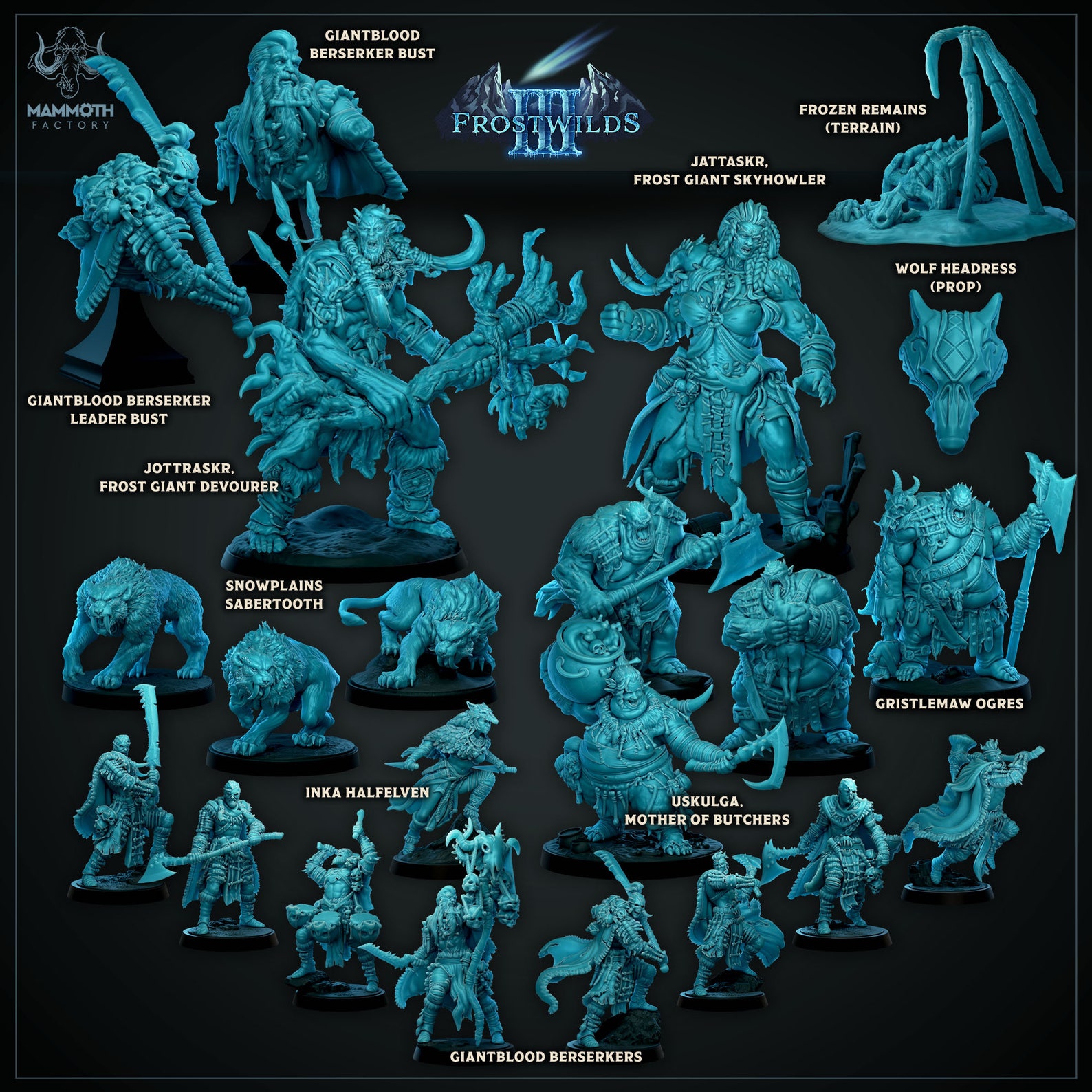 Frost Giant Devourer • Frostwilds III • by Mammoth Factory | Dungeons ...