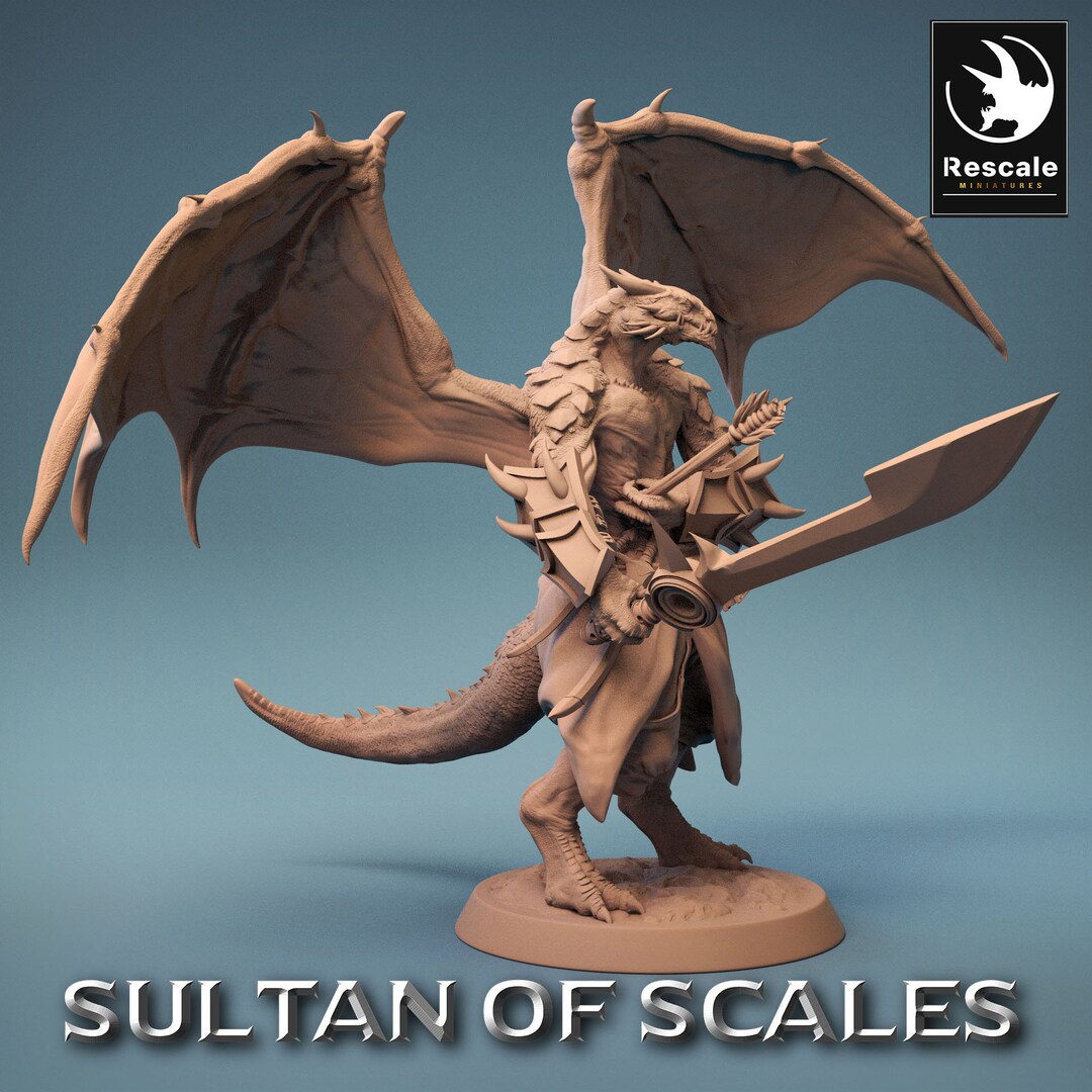 Winged Dragonborn Soldiers (14 Poses) • Sultan of Scales • by Rescale ...