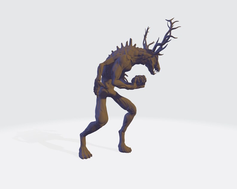 Wendigo Dungeons and Dragons Miniature for Tabletop Rpgs - Etsy