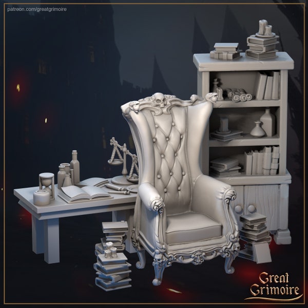 Miniature Library - Etsy