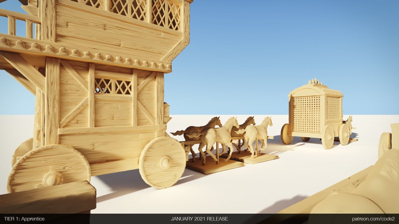 Medieval Wagons and Carts Dungeons and Dragons D&D - Etsy Ireland