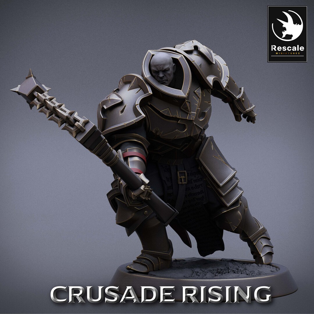 Templar Flail 7 Poses Crusade Rising by Rescale Miniatures Dungeons and ...
