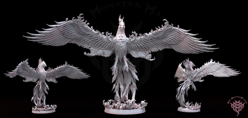 Phoenix by Mini Monster Mayhem Dungeons and Dragons - Etsy