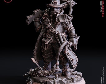 Dwarf Hunter Miniature Male or Female Court of Blood Flesh of Gods D&D ...