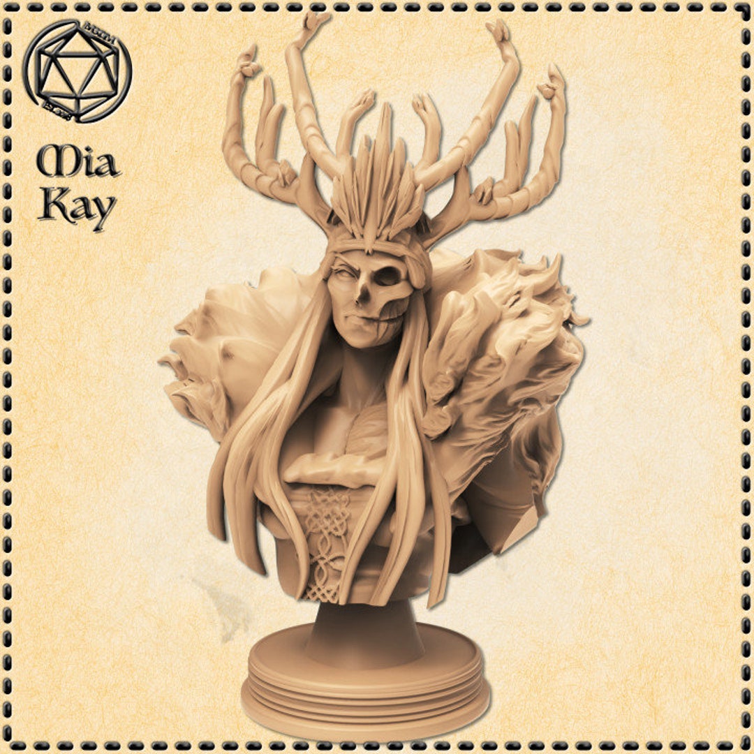 Hel Bust by M3DM Prints | D&D | Dnd | Tabletop Games | Wargames | Resin ...