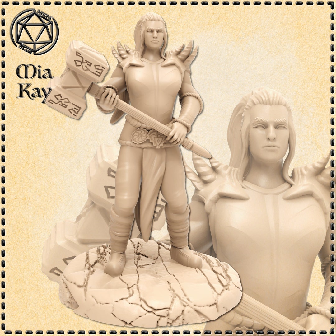 Female Goliath Fighter for Dungeons and Dragons D&D M3DM - Etsy