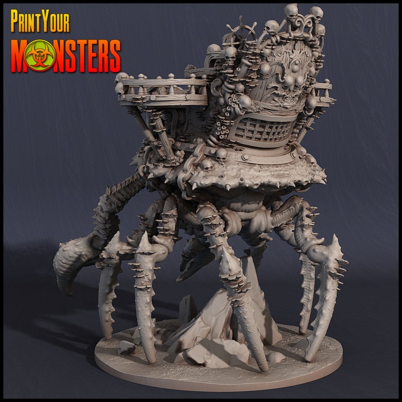 Crab Pirates Ship (undead) by Print Your Monsters | Dungeons and ...