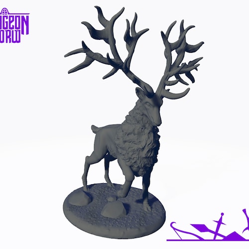 Stag Stag Mount by M3DM Dungeons and Dragons D&D RPG - Etsy