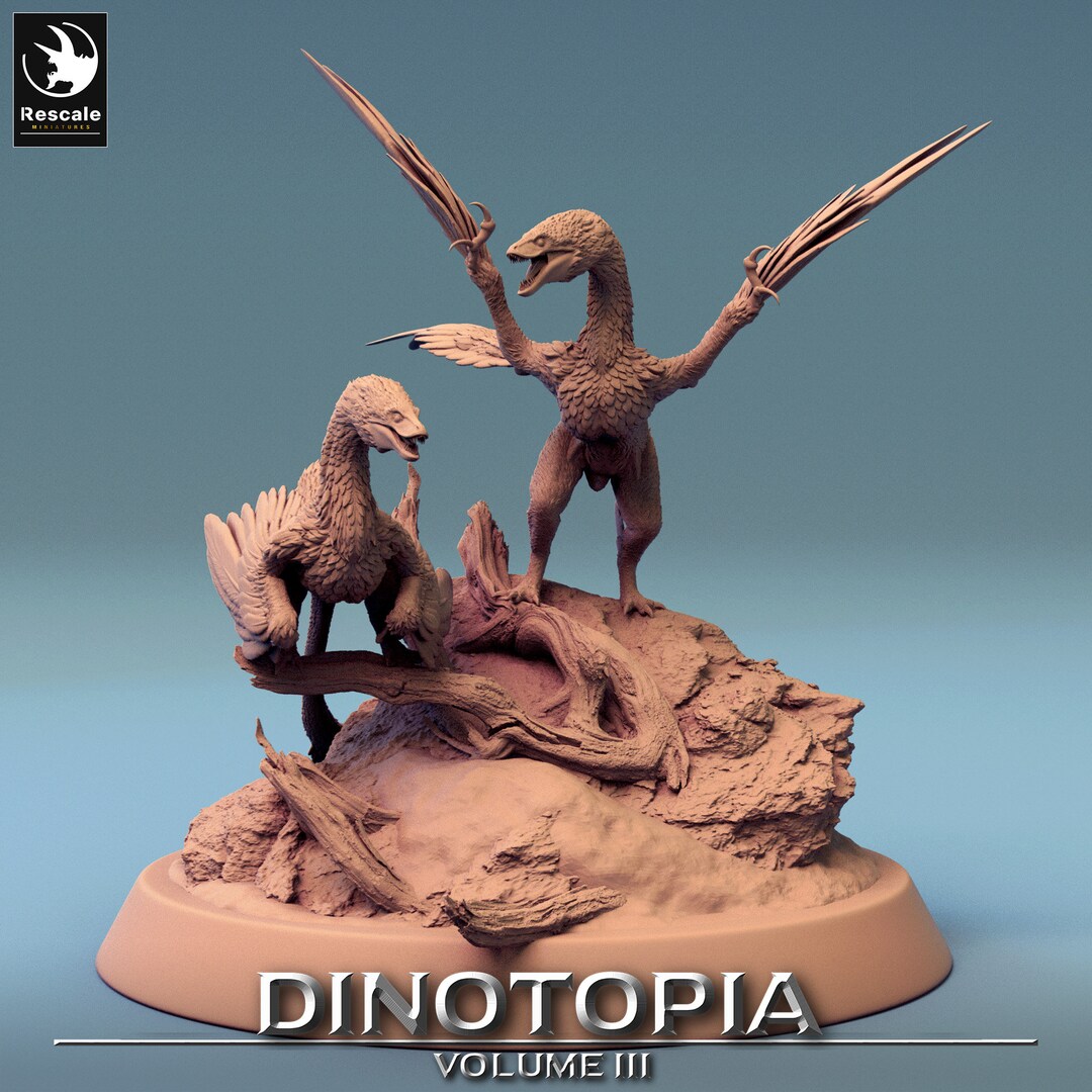 Microraptor Rock • Dinotopia Pt 3 • by Rescale Miniatures | Dungeons ...