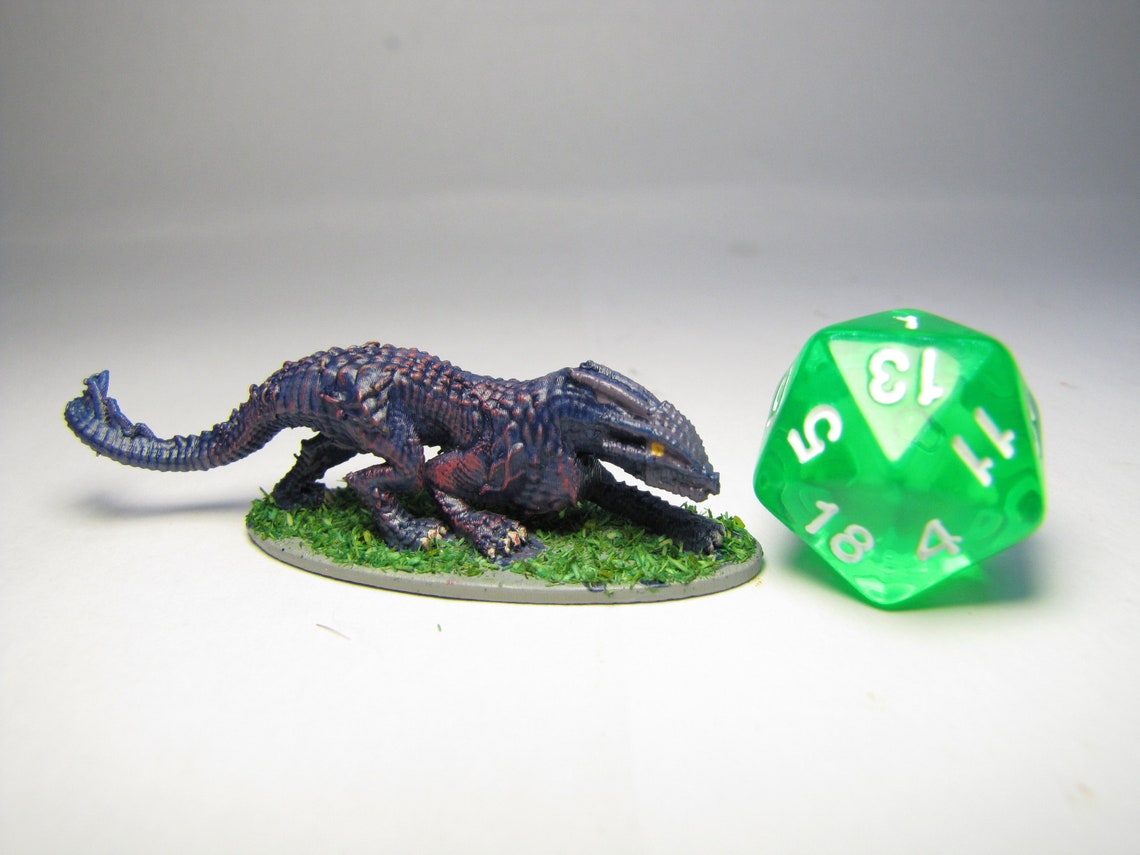 Ambush Drake Handpainted Miniature for Dungeons and Dragons | Etsy