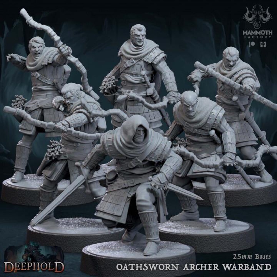 Oathsworn Archers (6 Poses) • Deephold • by Mammoth Factory | Dungeons ...