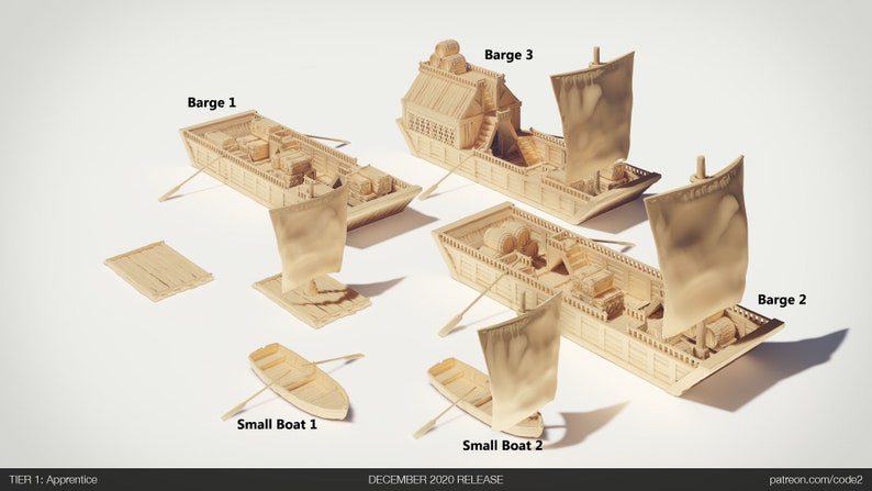 Ultimate Boats, Rafts, Barges Set | Dungeons and Dragons | D&D ...