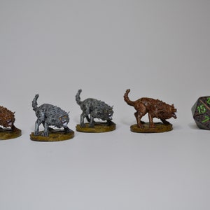Wolfpack | Wolves 4x Pcs for Dungeons and Dragons Handpainted ...