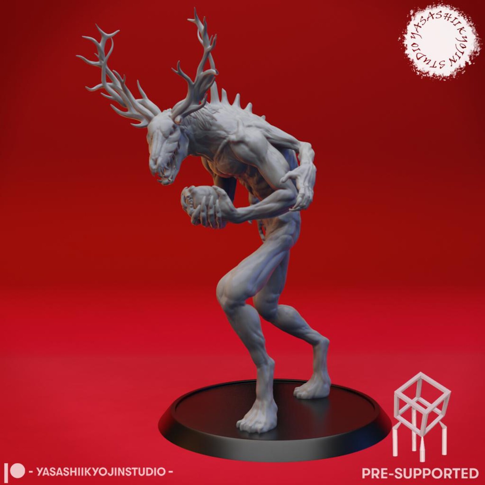 Wendigo Dungeons and Dragons Miniature for Tabletop Rpgs - Etsy