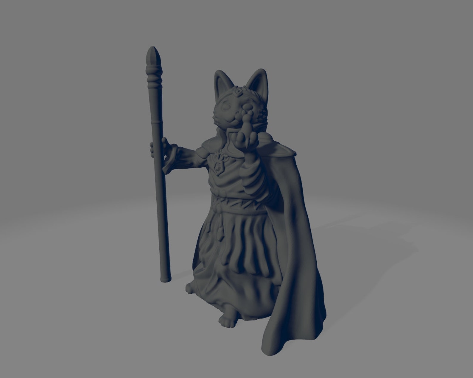 30mm Catmage Catfolk Mage for Dungeons and Dragons D&D - Etsy UK