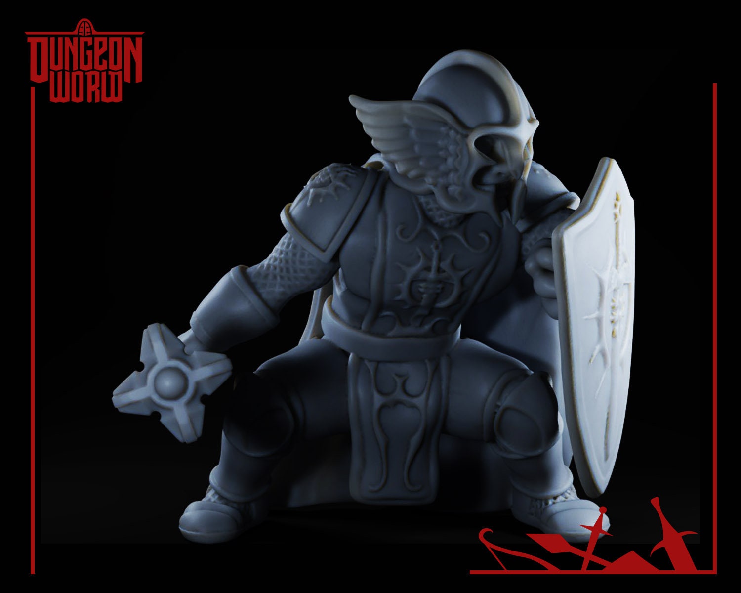 28mm Gnome Paladin for Dungeons and Dragons D&D Pathfinder | Etsy