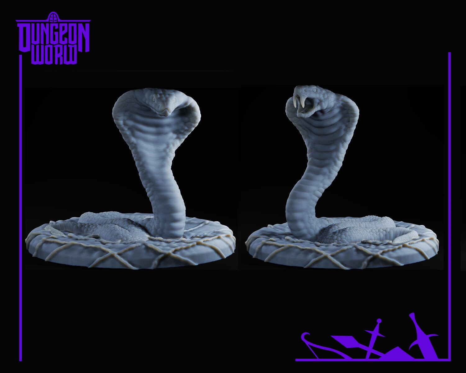 20mm Snake Familiar Companion for Dungeons and Dragons | Etsy New Zealand