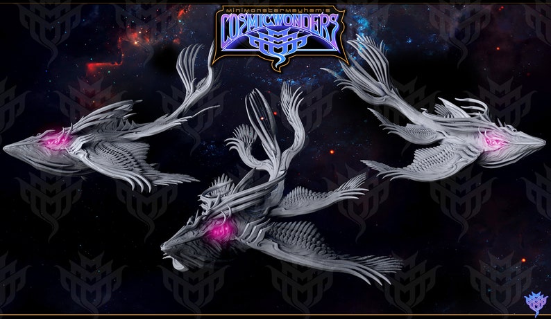 Cosmic Megaptera (4 Poses) • Cosmic Wonders • by Mini Monster Mayhem ...
