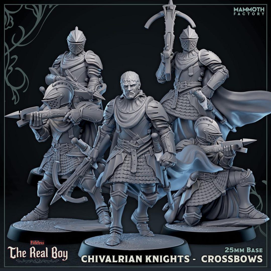 Chivalrian Knight Crossbow (5 Poses) • the Real Boy • by Mammoth ...