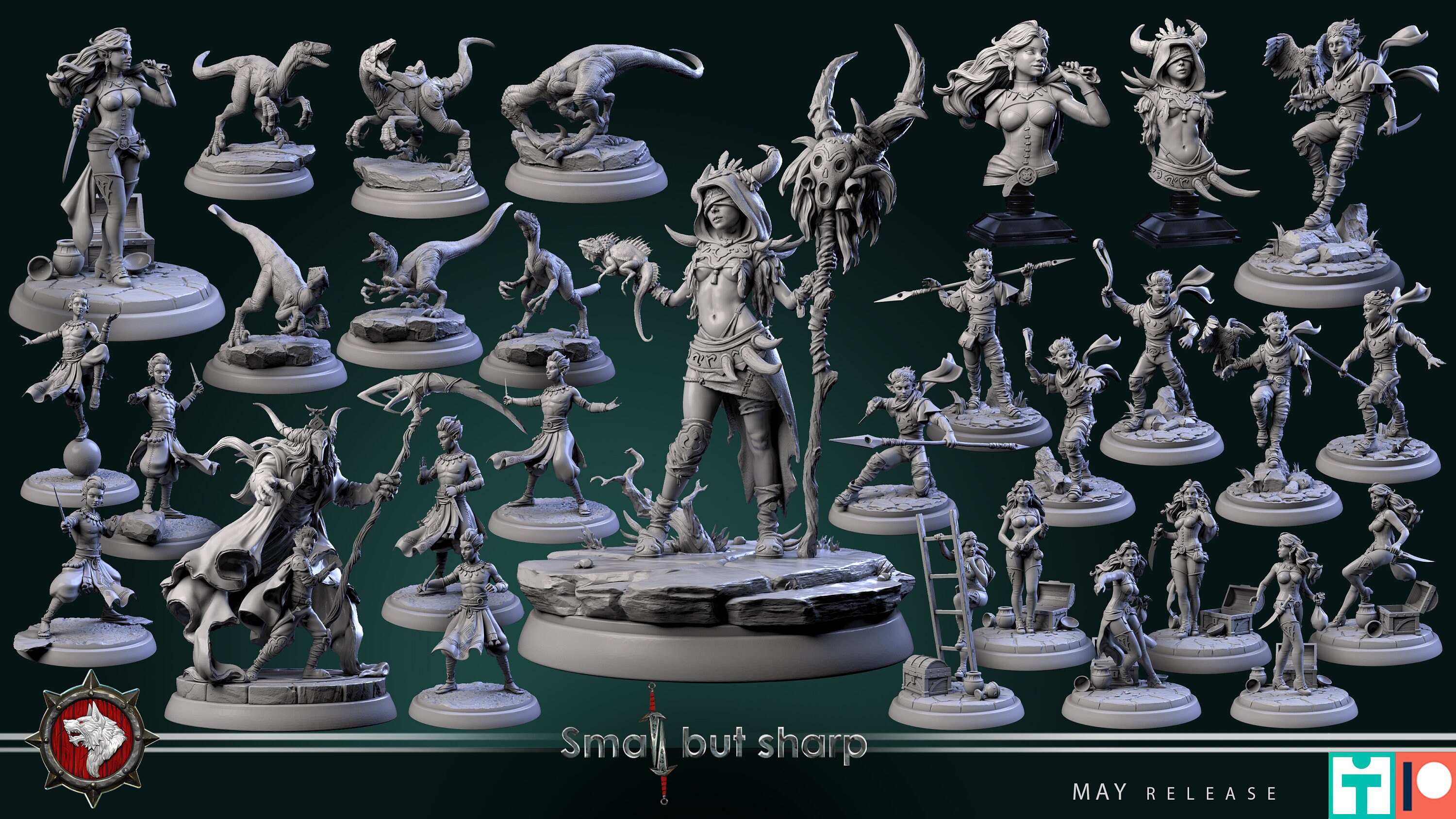 Halfling Monks (6 Poses) • Small but Sharp • by White Werewolf Tavern ...
