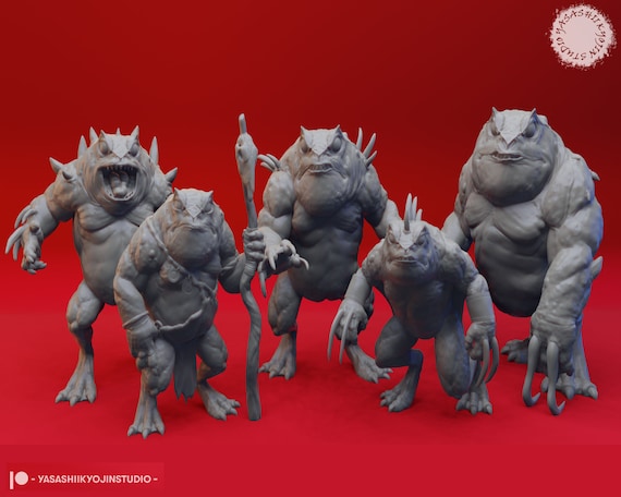 Slaad Army for Dungeons and Dragons D&D Dnd Tabletop | Etsy