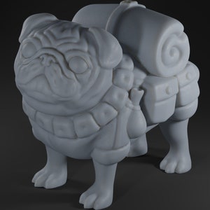 Pug Companion | Dog Familiar for Dungeons and Dragons | D&D | RPG | 5e ...