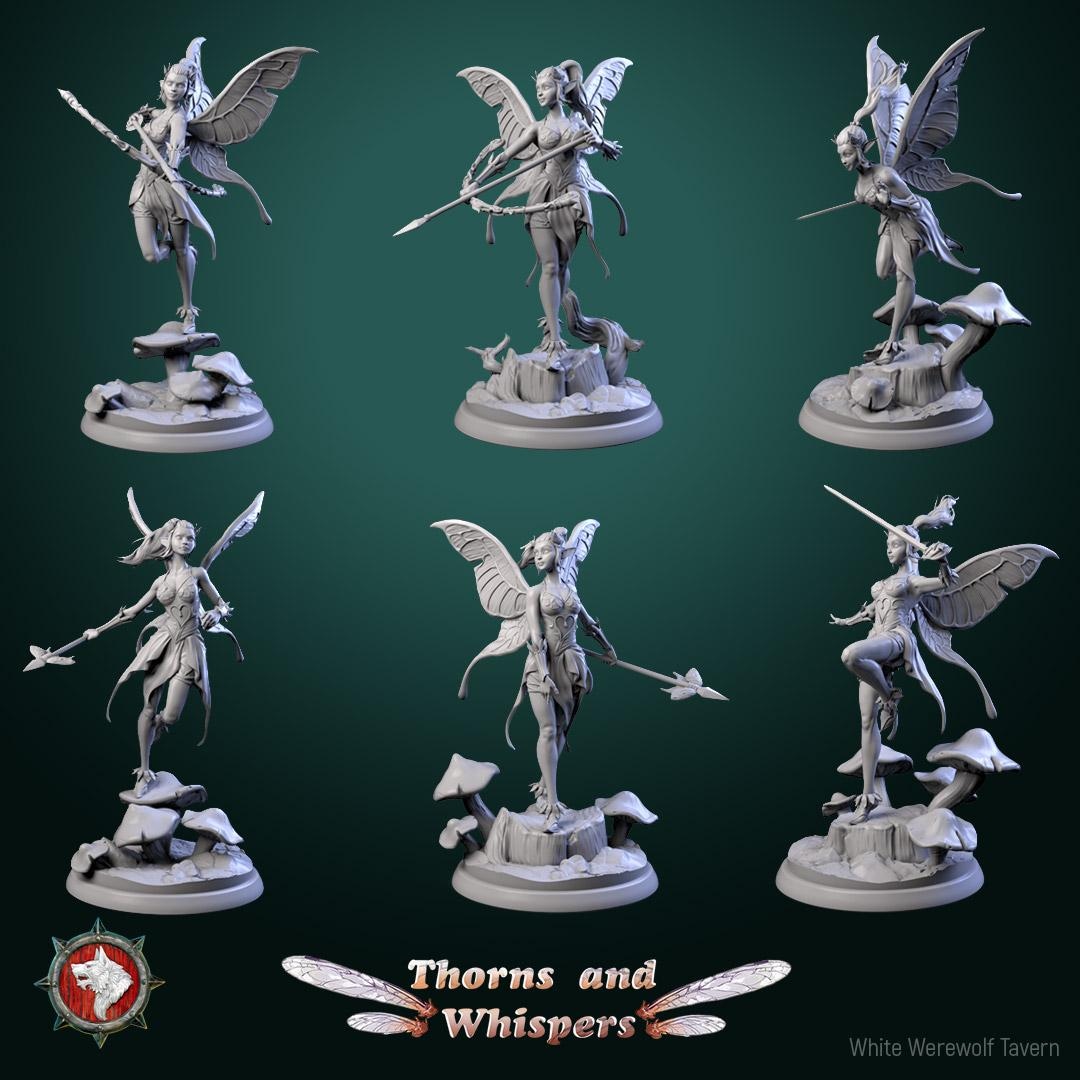 Glimer Guardians (6 Poses) • Thorns and Whispers • by White Werewolf ...