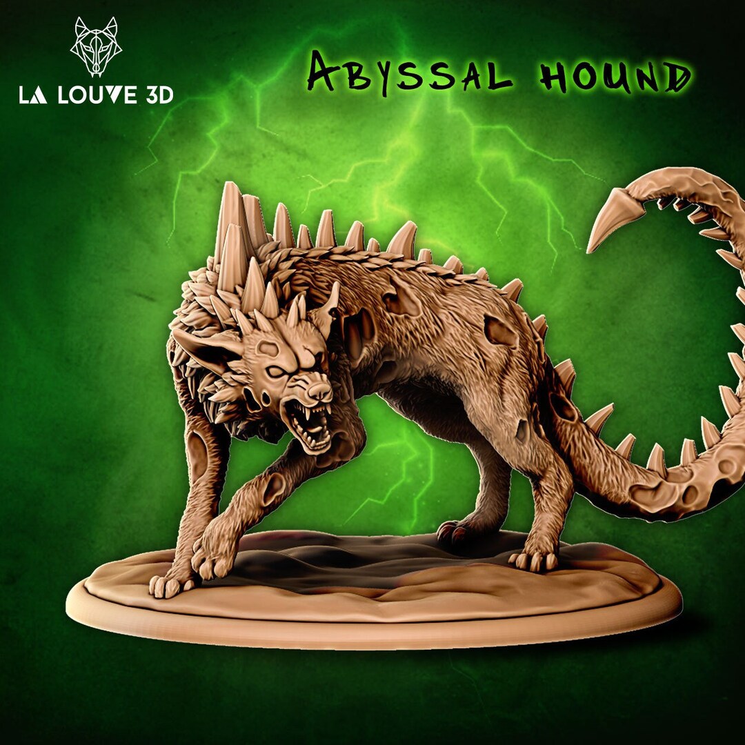 Abyssal Hound • Dangerous Monsters 2 • by La Louve 3D | Dungeons and ...