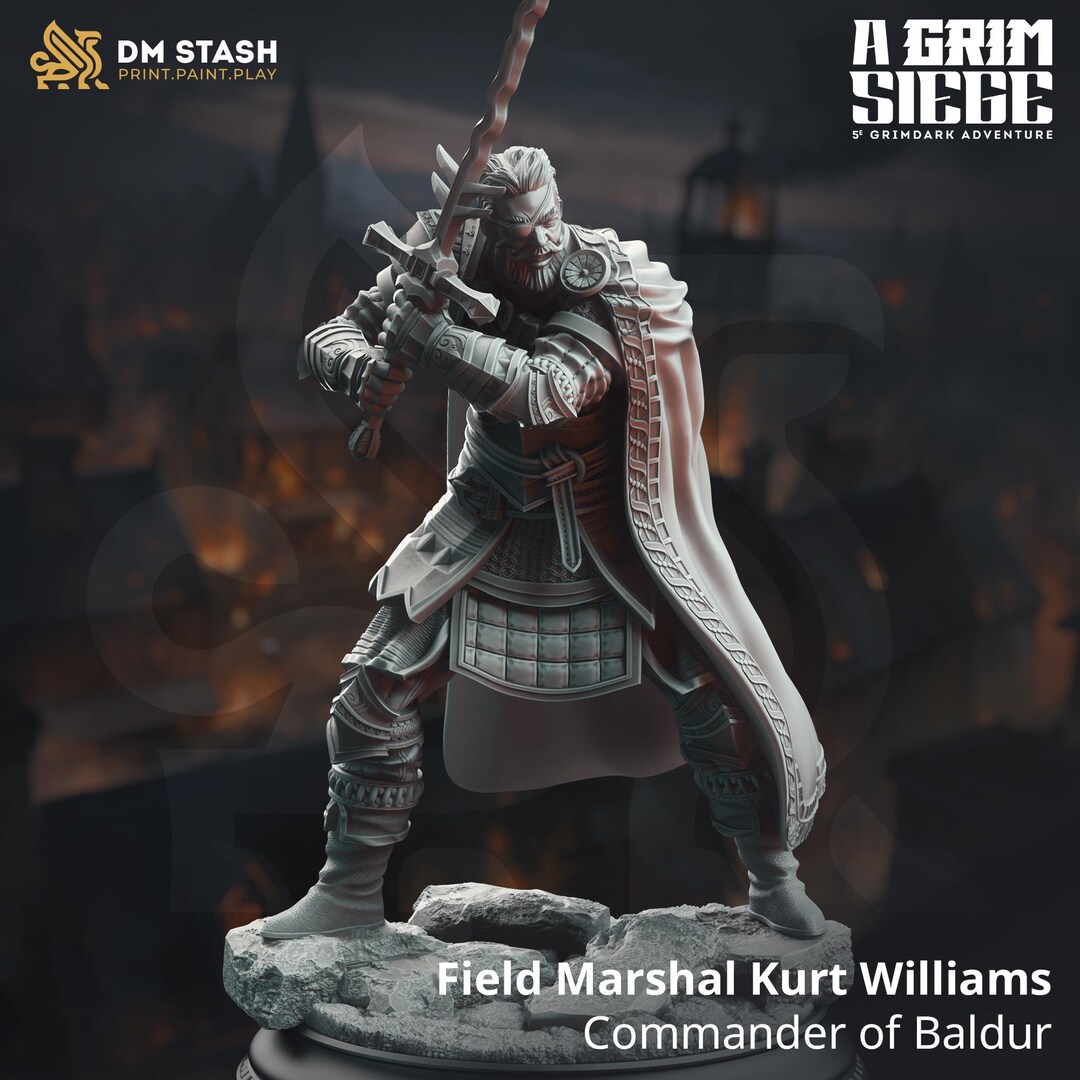 Field Marshal Kurt Williams - Commander of Baldur • A Grim Siege • by ...