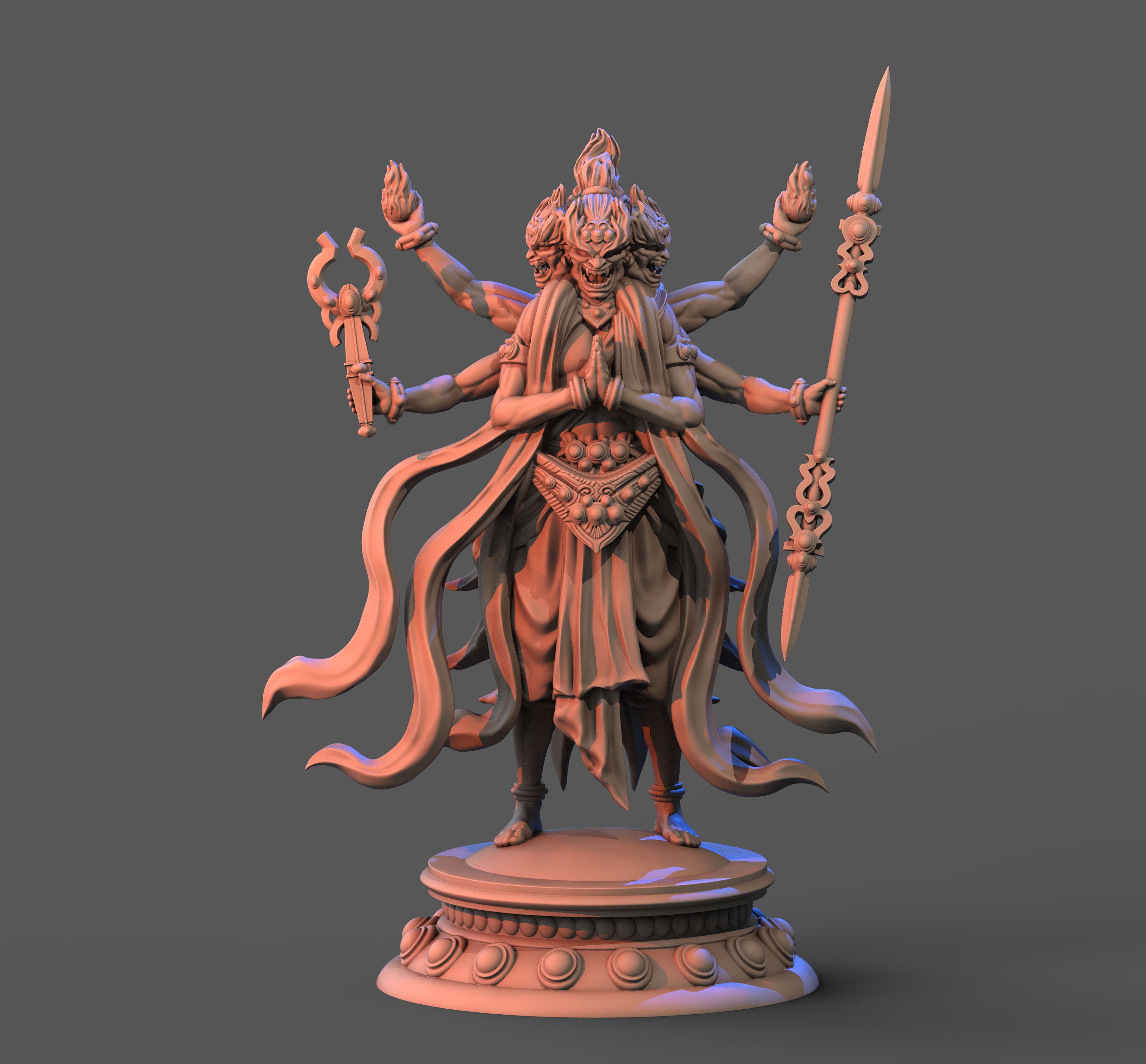 Asura Gods of India by Clay Cyanide Dungeons and Dragons | Etsy