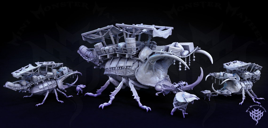 Beetle Beast Infestation by Mini Monster Mayhem Dungeons - Etsy