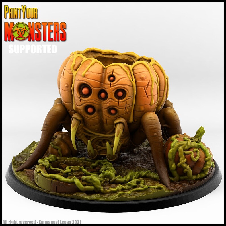 Pumpkin Spider Mount by Print Your Monsters | Dungeons and Dragons | D ...
