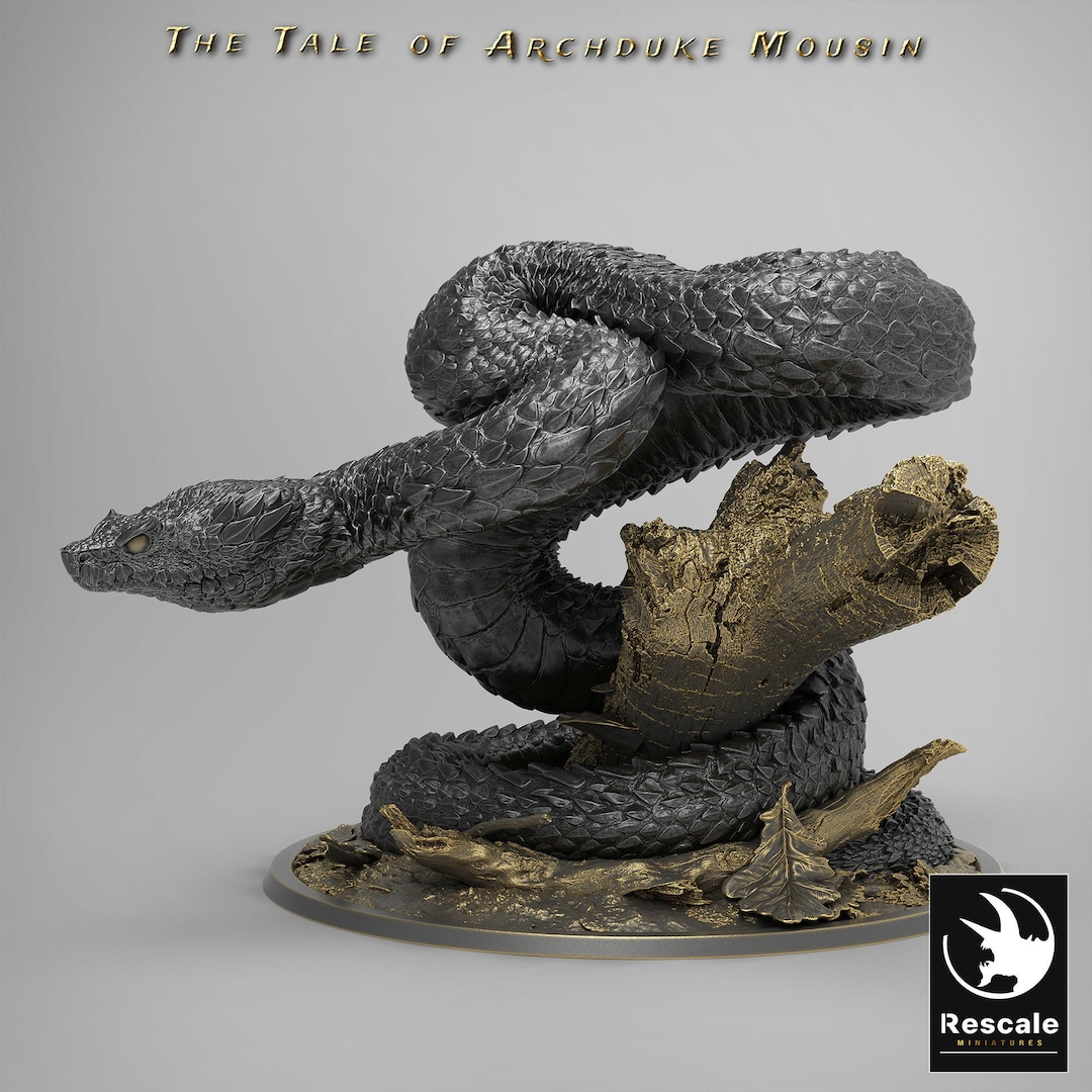 Giant Viper • the Tale of Archduke Mousin • by Rescale Miniatures ...