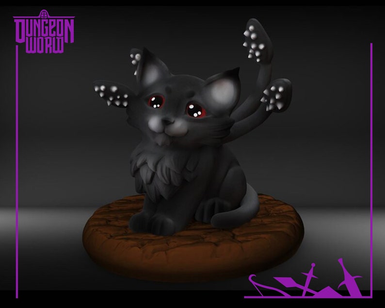 Displacer Kitten Displacer Beast for Dungeons and Dragons - Etsy UK