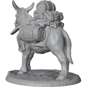 38mm Pack Mule | Familiar | Companion for Dungeons and Dragons | D&D ...