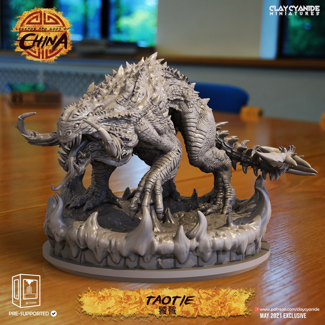Taotie • Legends and Gods of China • by Clay Cyanide | Dungeons and ...