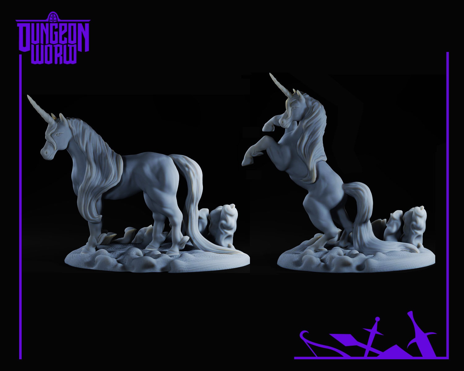 Unicorn Dungeons and Dragons Miniature for Tabletop Rpgs - Etsy