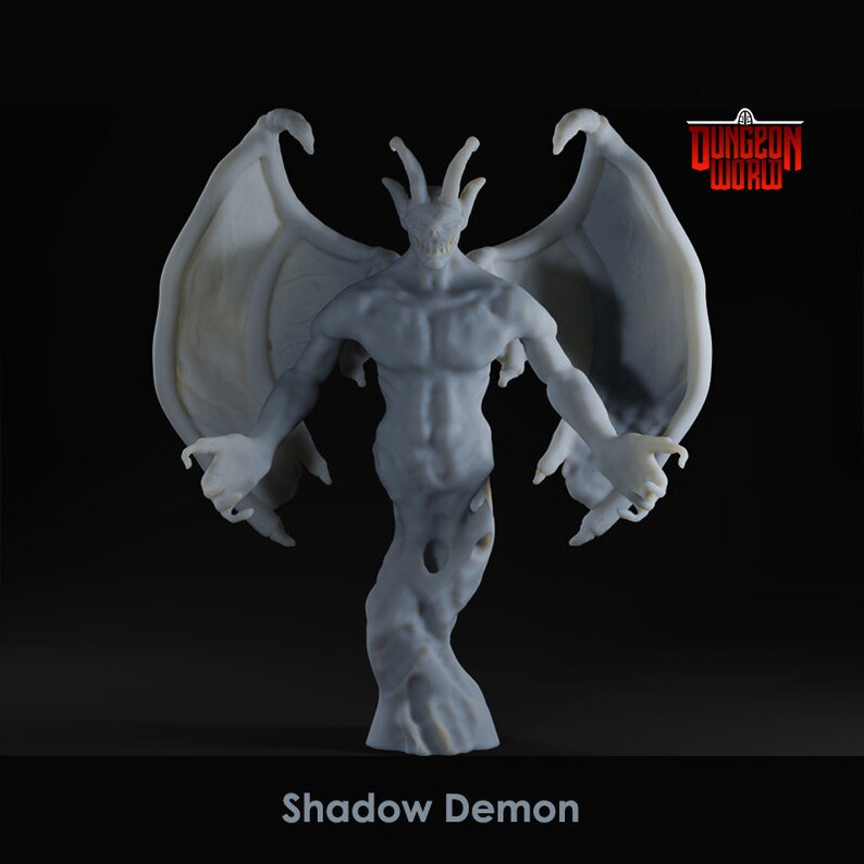 40mm Shadow Demon for Dungeons and Dragons D&D Pathfinder | Etsy