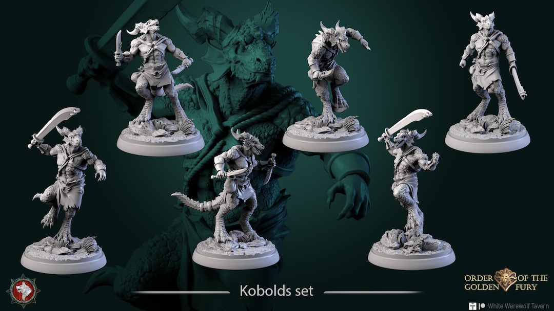 Kobolds 6 Poses Order of the Golden Fury by White Werewolf Tavern ...