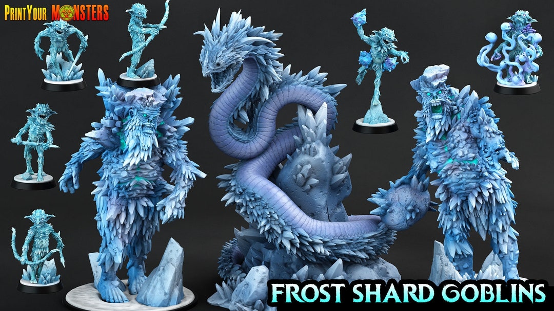 Frost Shard Goblins 9 Models by Print Your Monsters Dungeons and ...