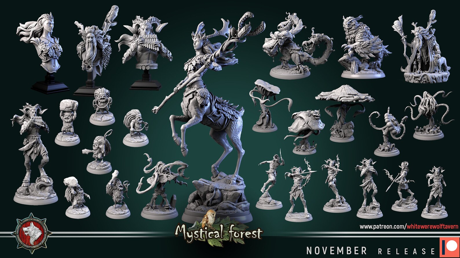 Satyrs 6 Poses Mystical Forest by White Werewolf Tavern - Etsy