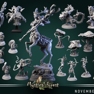 Satyrs 6 Poses Mystical Forest by White Werewolf Tavern Dungeons and ...