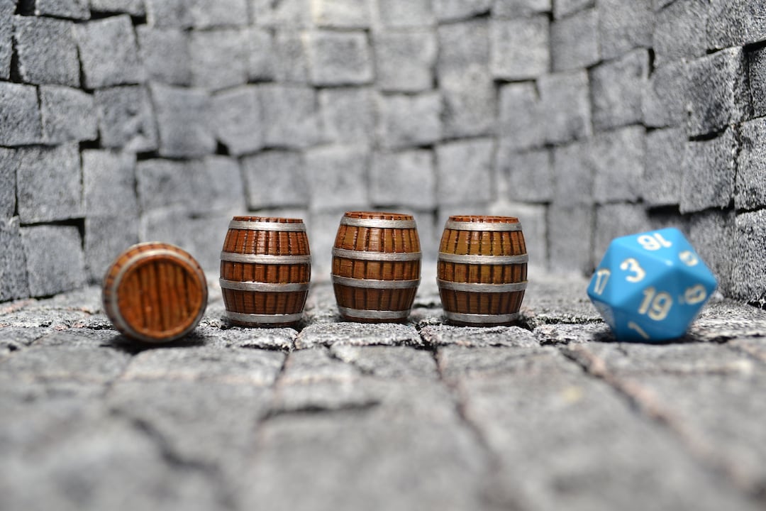 Wooden Barrels Set for Dungeons and Dragons | D&D | Dnd | Tabletop ...