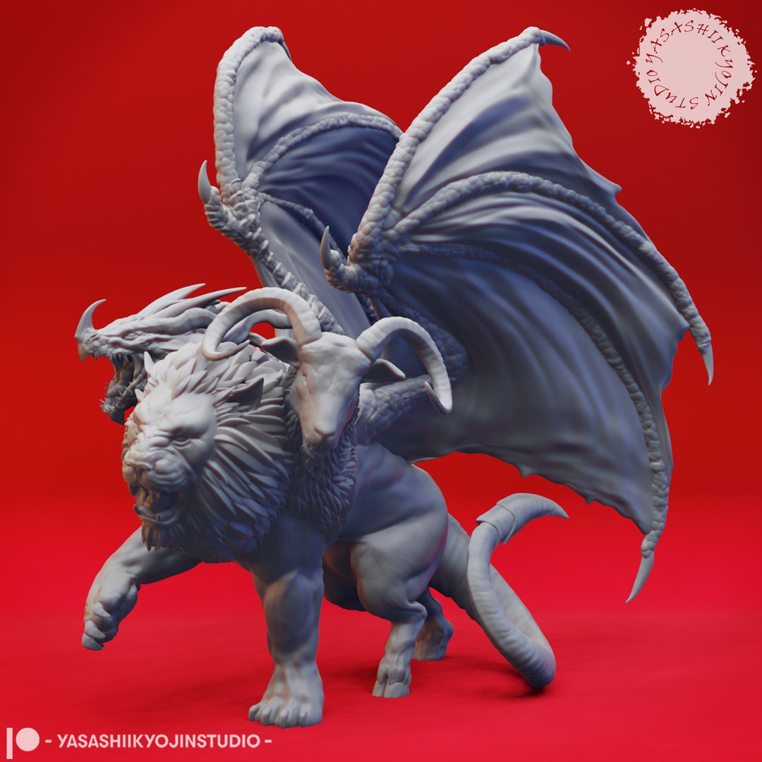 Chimera by Yasashii Kyojin Studio for Dungeons and Dragons | D&D | Dnd ...