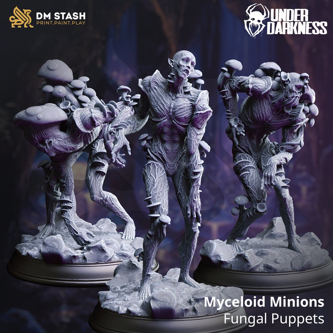 Myceloid Minions - Fungal Puppets (3 Poses) • Under Darkness • DM Stash ...