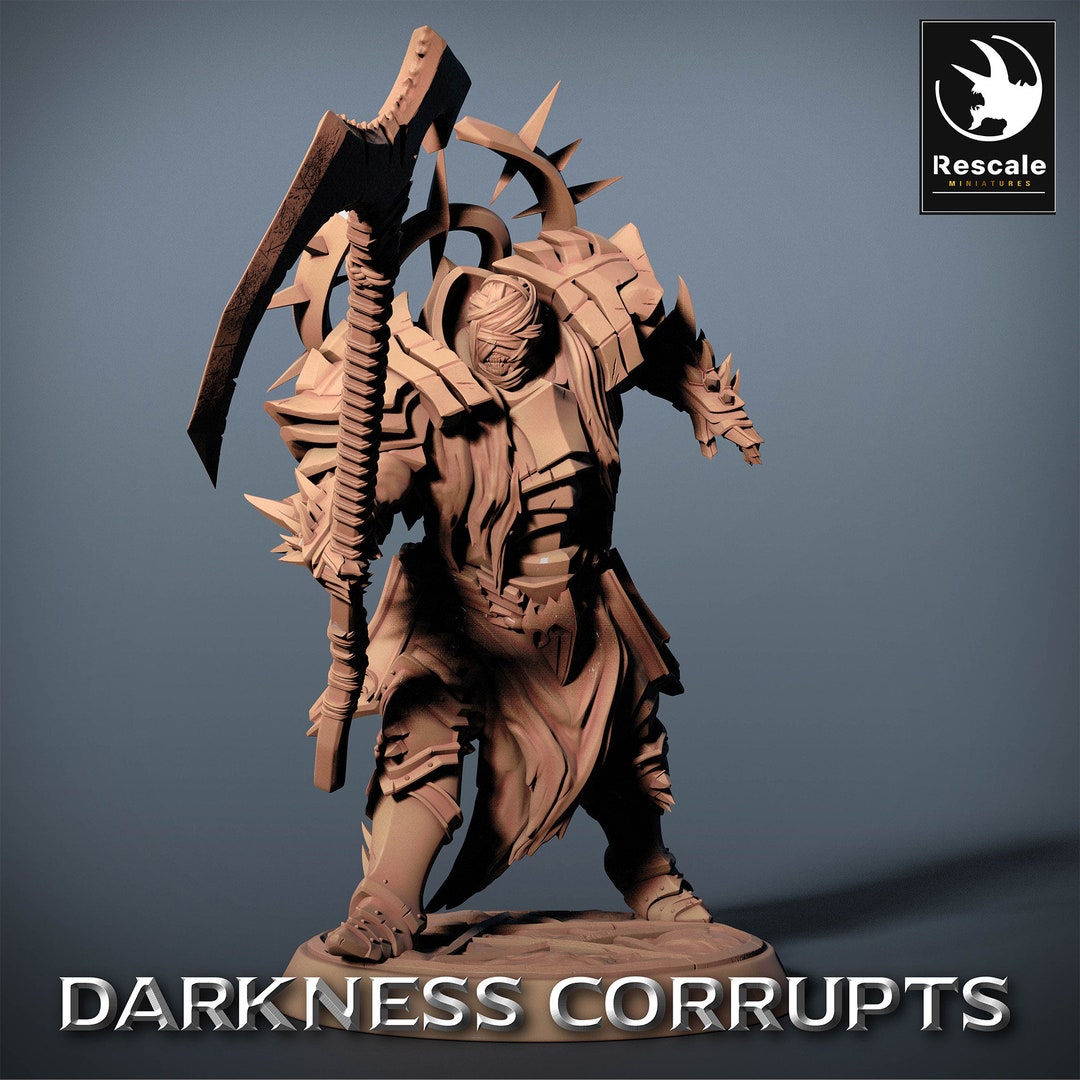 Darknights Scythe (5 Poses) • Darkness Corrupts • by Rescale Miniatures ...