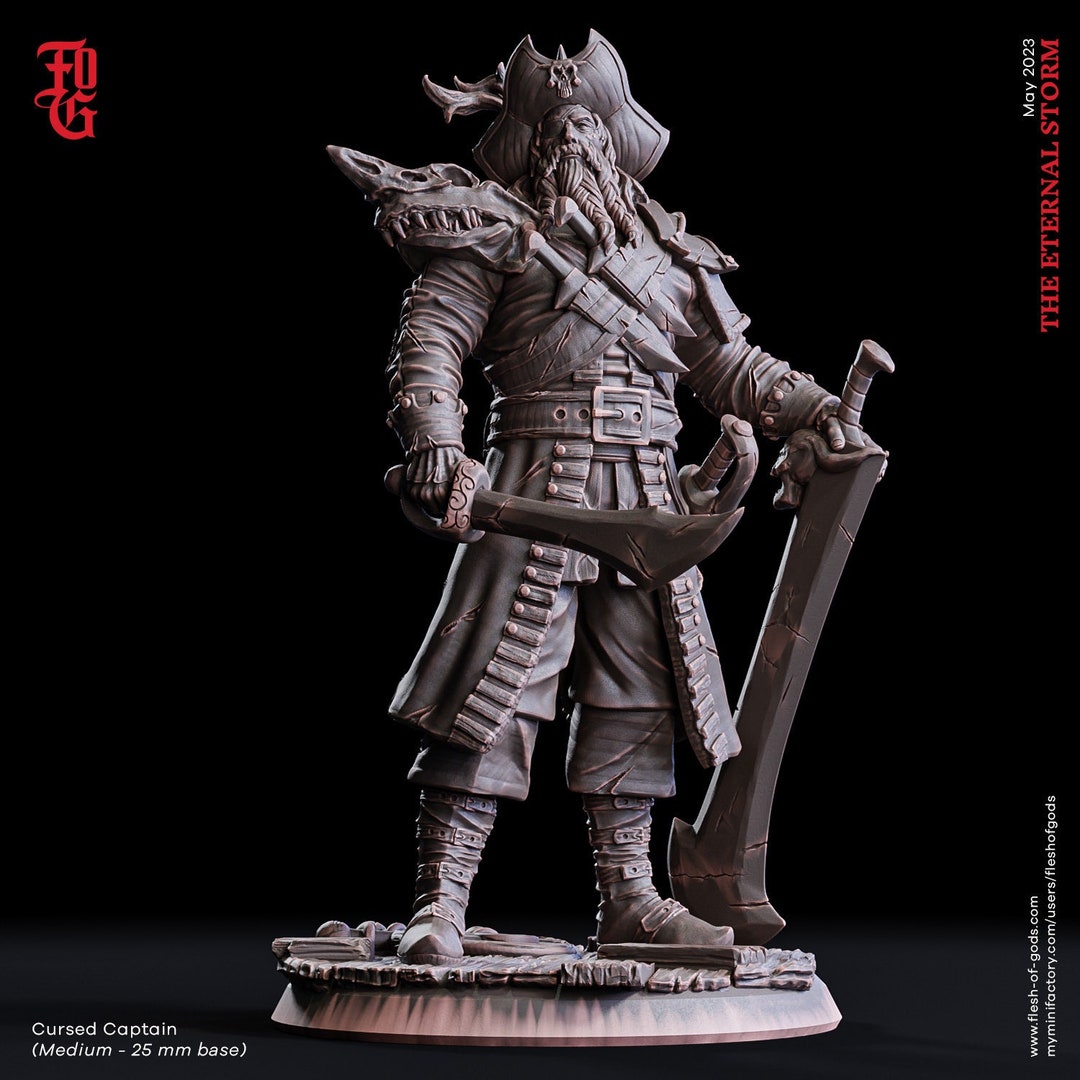 Cursed Captain the Eternal Storm by Flesh of Gods - Etsy