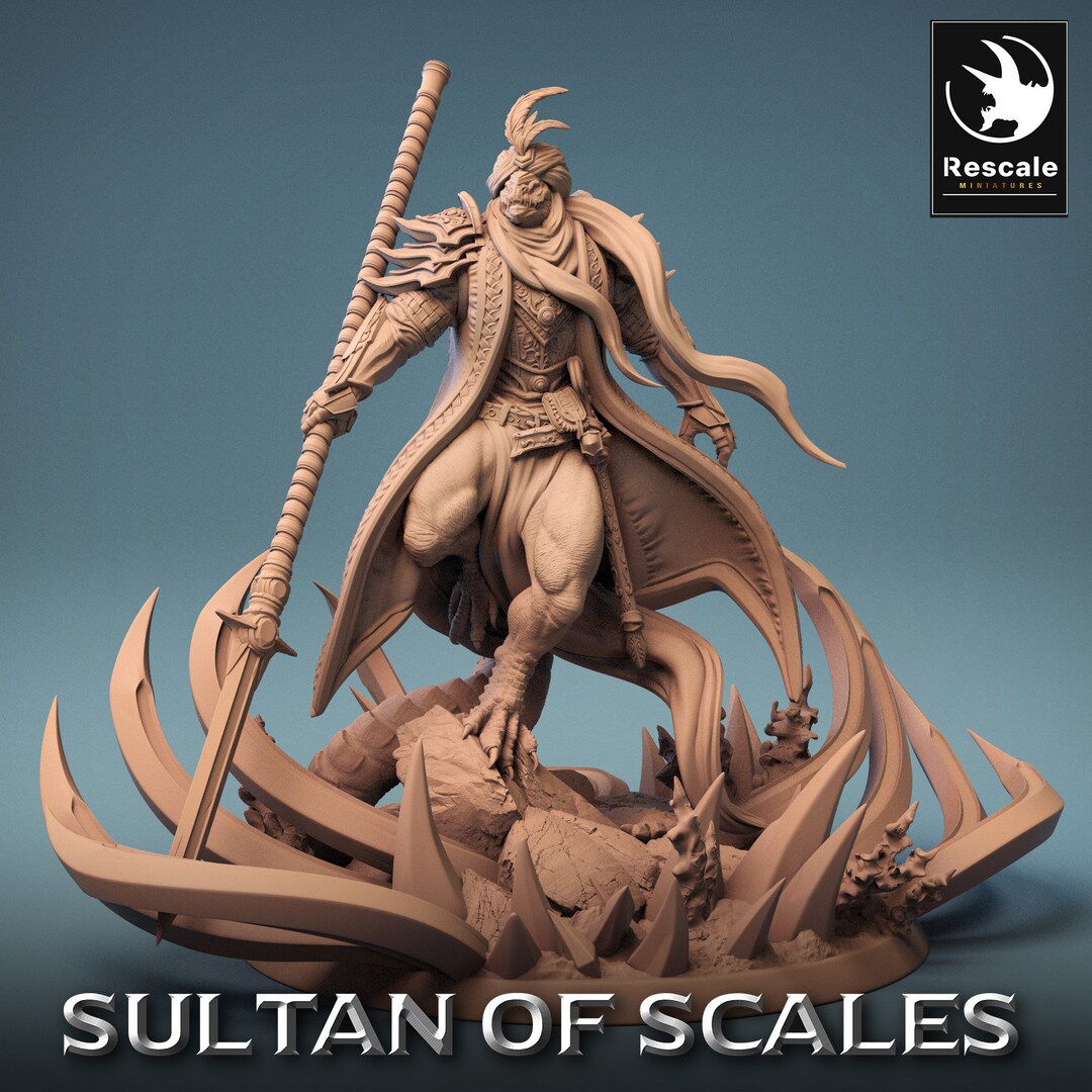 Drakeide Draconic Defender (2 Poses) • Sultan of Scales • by Rescale ...
