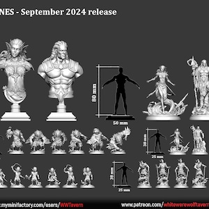 Djinn Set (6 Poses) • Into the Planes • by White Werewolf Tavern ...