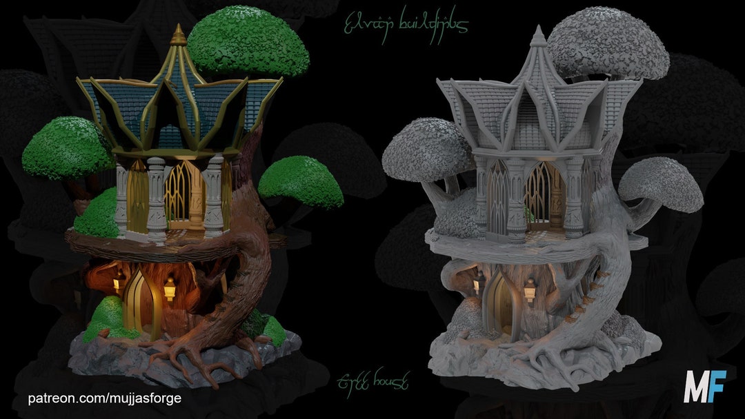 Elven Tree House by Mujja's Forge | Dungeons and Dragons | D&D ...